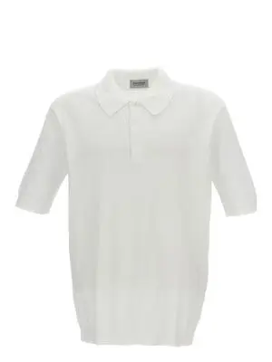 John Smedley Polo Maniche Corte - Bianco