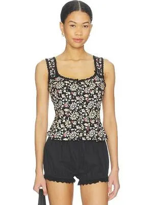 Free People Bridgette Corset Top - Black