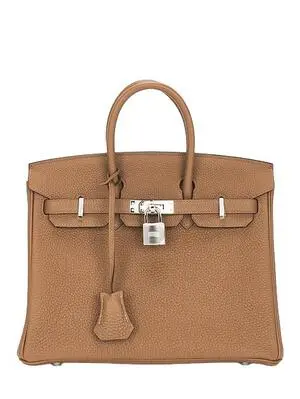 FWRD RENEW Hermes Togo Birkin 25 Handbag - Brown