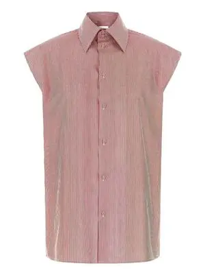 ARMARIUM Striped Pointed-collar Shirt - Red