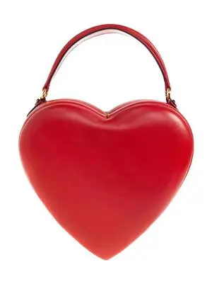 Moschino Heart Shaped Top Handle Tote Bag - Red