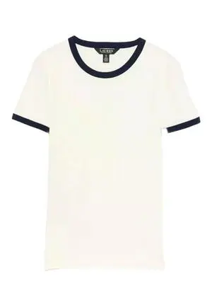 Ralph Lauren Crew-neck Trim T-shirt - Neutrals