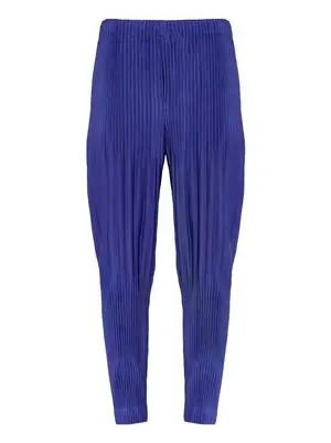 Issey Miyake Pleated Trousers Blue