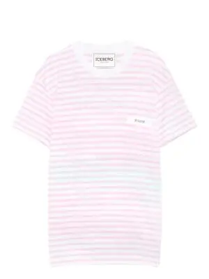 Iceberg Striped T-shirt - Pink