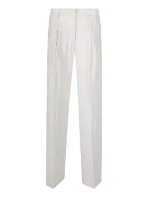 HINNOMINATE Pleated Trousers Neutrals