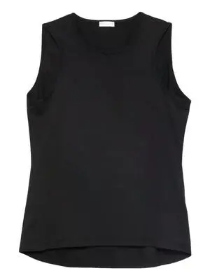 ROBERTO COLLINA Sleeveless Cotton Top - Black