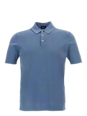 DRUMOHR Button Polo Shirt - Blue