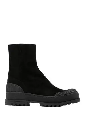AQUAZZURA Rugged Suede Boots - Black