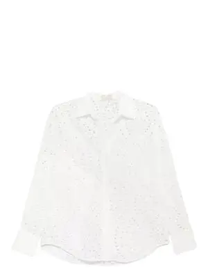 MC2 SAINT BARTH Sangallo Embroidery Blouse - White