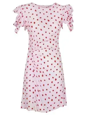 MAR DE MARGARITAS Ruffled-sleeves Dress - Pink