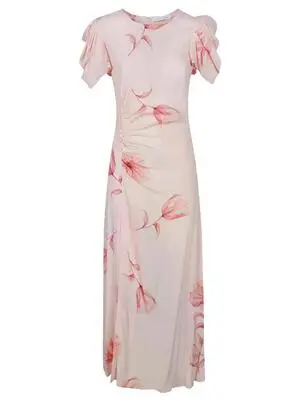 MAR DE MARGARITAS Kristel Floral Dress Pink