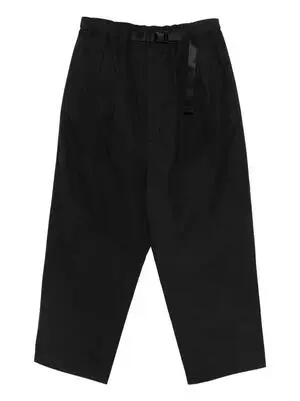 Comme Des Garçons Belted Pleated Trousers - Black