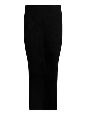 Rick Owens Ribbed Knit Skirt - Black