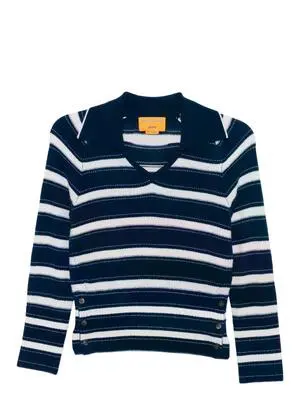 Guest In Residence Striped Sweater - Blue