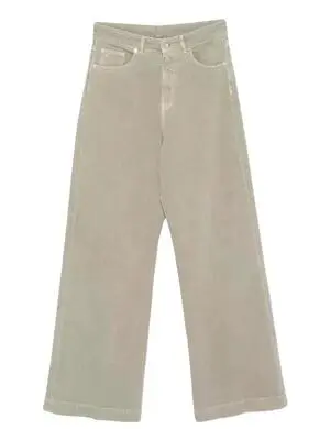 NINE:INTHE:MORNING Audrey Wide Leg Jeans Neutrals