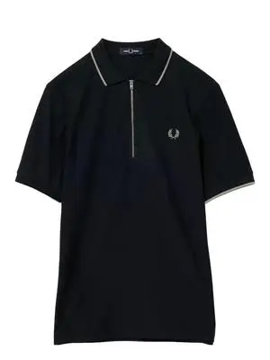 Fred Perry Crepe Pique Polo Shirt - Blue