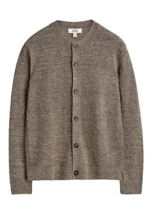 Cos Knitted Linen Cardigan - Beige