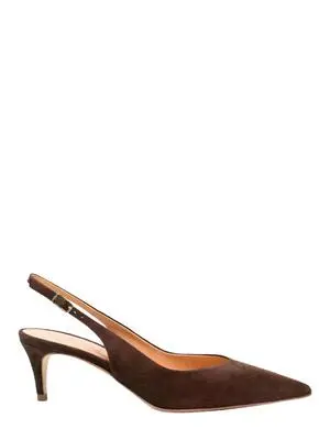 THE SELLER Point-toe Slingback Pumps - Brown