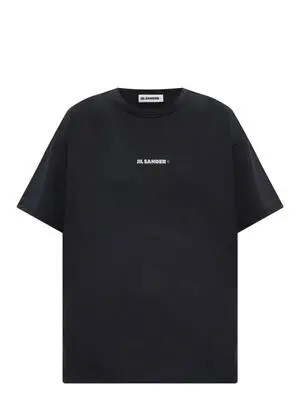 JIL SANDER Logo Print T-shirt - Black