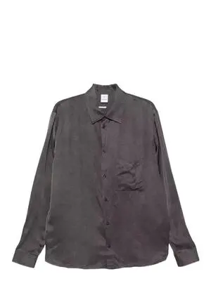 WON HUNDRED Pete Chest-pocket Button-fastening Shirt - Black