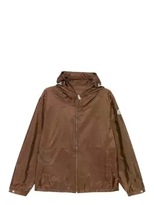 Moncler Hooded Zip Jacket - Brown