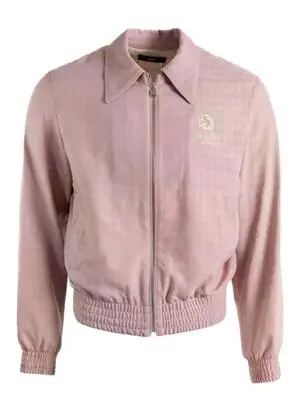 Amiri Logo-appliqué Bomber Jacket - Pink