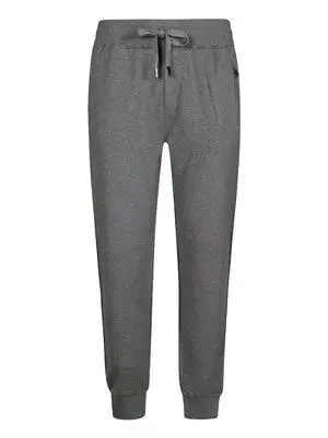 Dolce & Gabbana Drawstring Cotton Track Pants - Grey