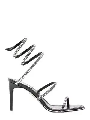Rene Caovilla Cleo Embellished Sandals Black