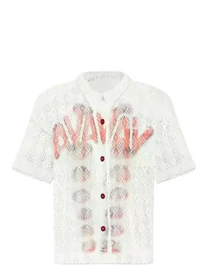 AVAVAV Mesh Button Shirt - Neutrals