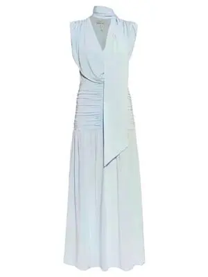 GESTUZ Gzlaily Draped Maxi Dress - Blue