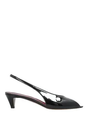NEOUS Hamal Peep-toe Slingback Pumps - Black