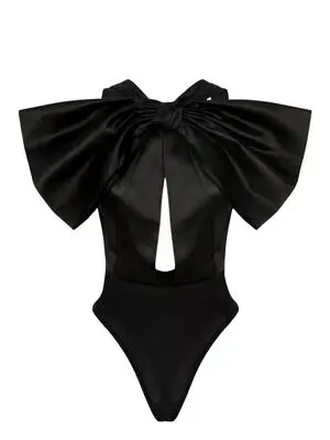 Alchemy Fashions Bow-detail Bodysuit - Black