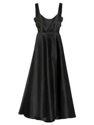Alchemy Fashions Lia Scoop-neck Maxi Dress - Black
