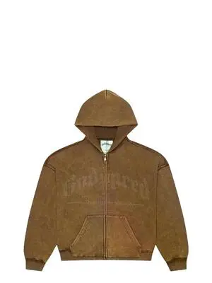 GODSPEED Studded Logo Hoodie - Brown