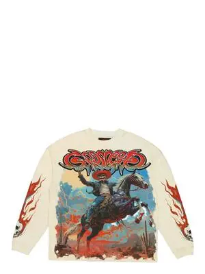 GODSPEED Western Long-sleeve Graphic T-shirt - Neutrals
