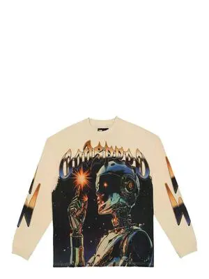 GODSPEED Sputnik Graphic Long-sleeve T-shirt - Neutrals