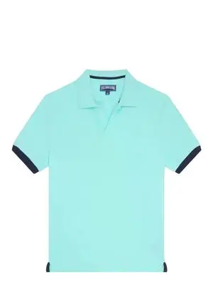 Vilebrequin Embroidered-logo Polo Shirt - Blue