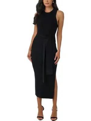 TOCCIN Piper Racerback Tie Dress - Black
