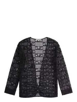 Kith Ethan Logo-lace Cardigan - Black