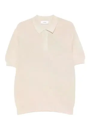 LARDINI Short-sleeve Polo Shirt - Neutrals
