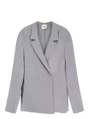 ALYSI Single-Button Lapel Blazer Grey