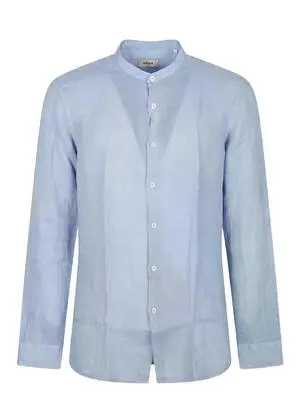 Altea Collarless Shirt - Blue