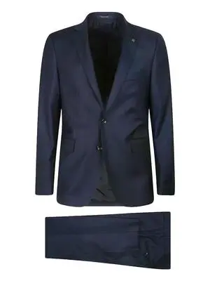 Tagliatore Two-button Wool Suit - Blue