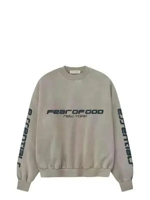 Fear Of God Logo Detail Crew-neck Sweatshirt - Grey