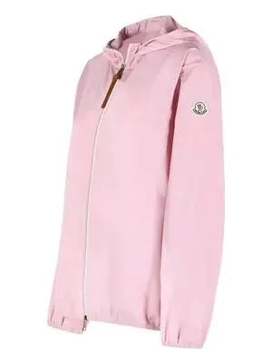 Moncler Hooded Logo-patch Jacket - Pink