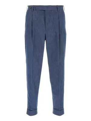 PT TORINO Cuffed Trousers - Blue