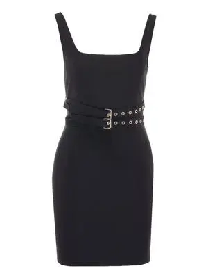 Liu Jo Belt Boat Neck Mini Dress - Black