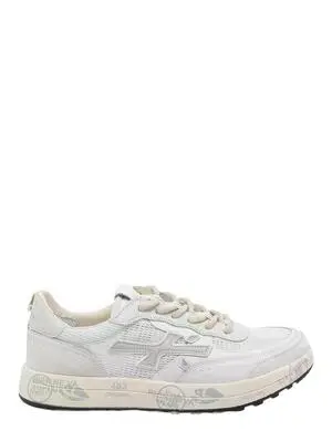 Premiata Logo Lace-up Sneakers - White
