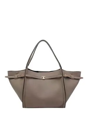 TOD'S T-detail Tote Bag - Neutrals