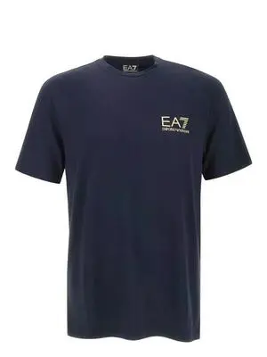 EA7 Logo Short-sleeve T-shirt - Blue